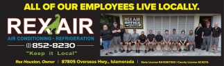 All of Our Emlpoyees Live Locally, Rexair Air Conditioning ...